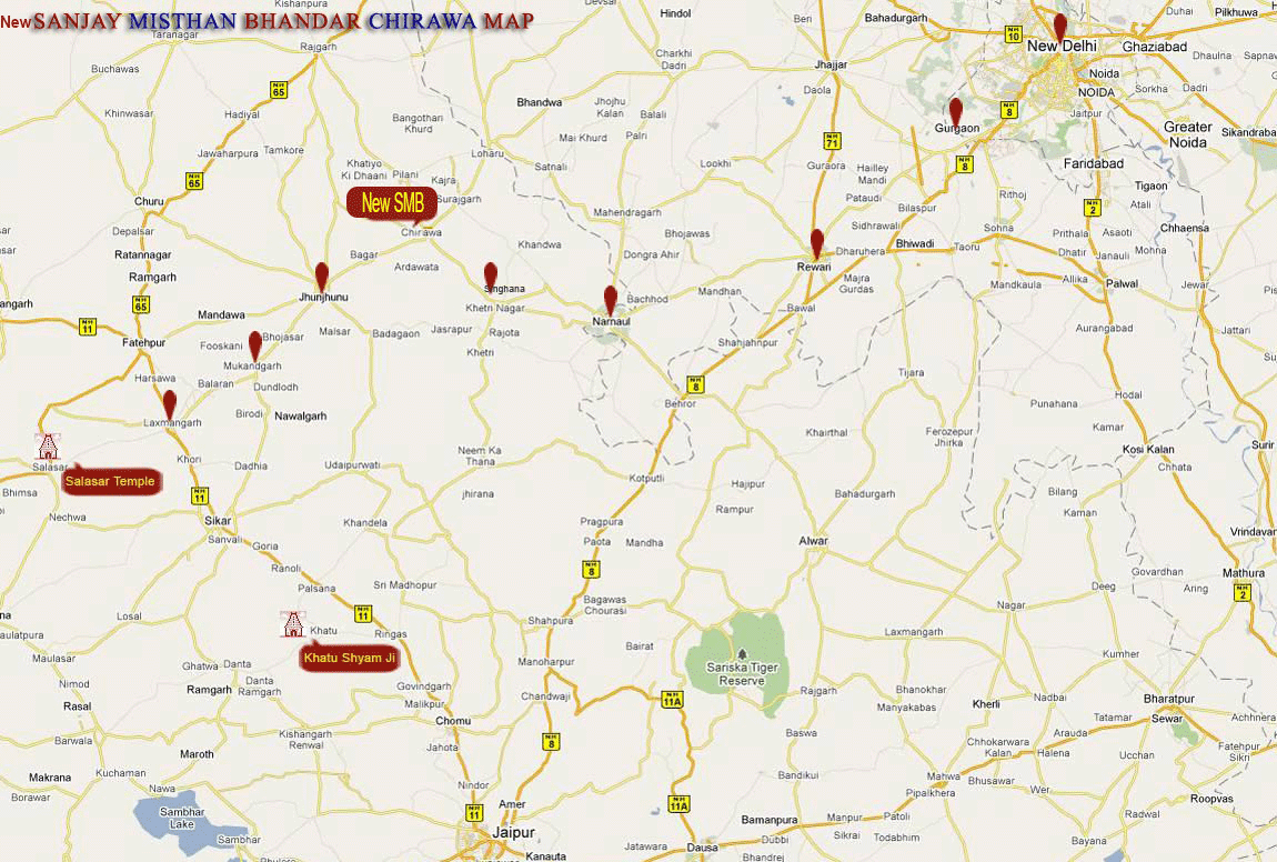 Maps – New Sanjay Misthan Bhandar