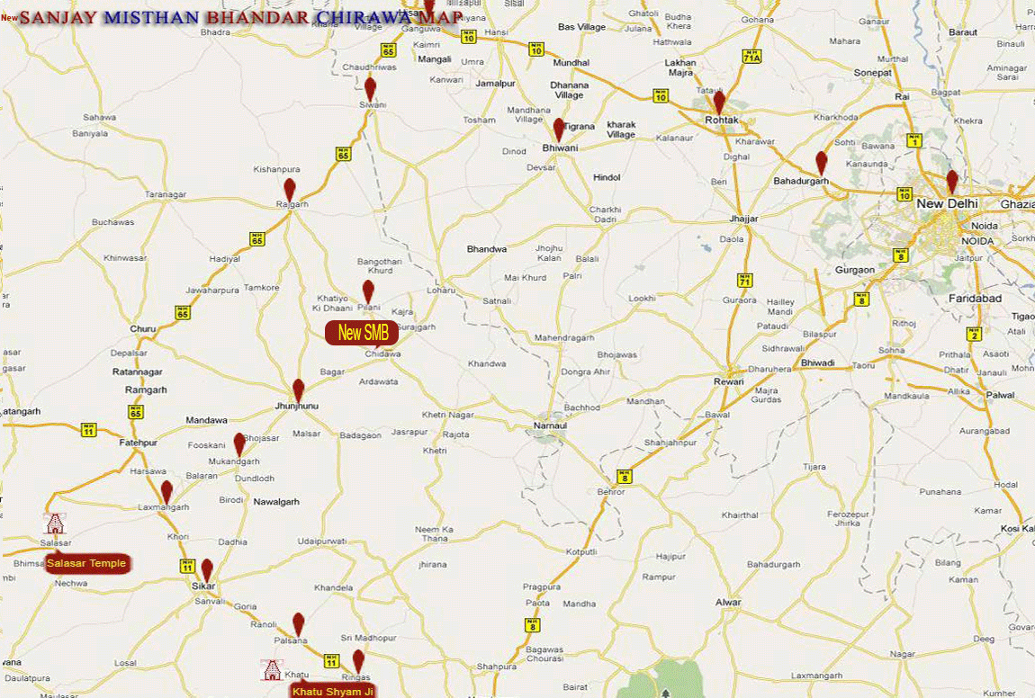 Maps – New Sanjay Misthan Bhandar