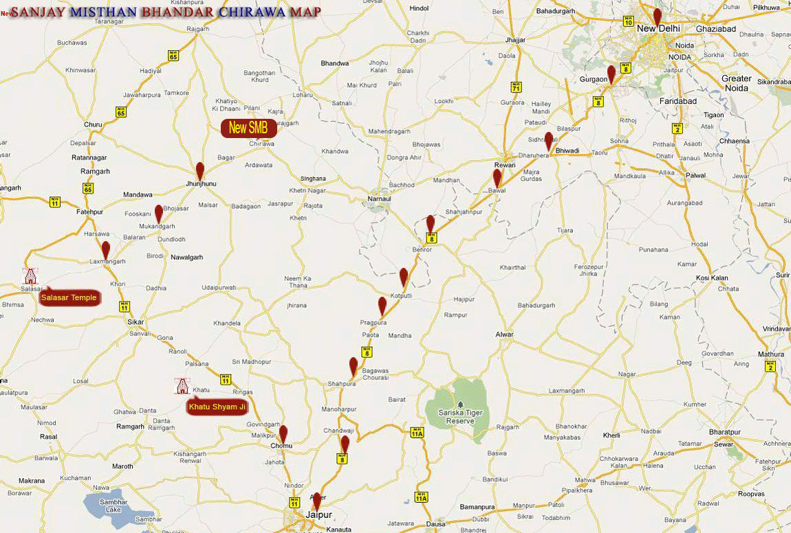 Maps – New Sanjay Misthan Bhandar